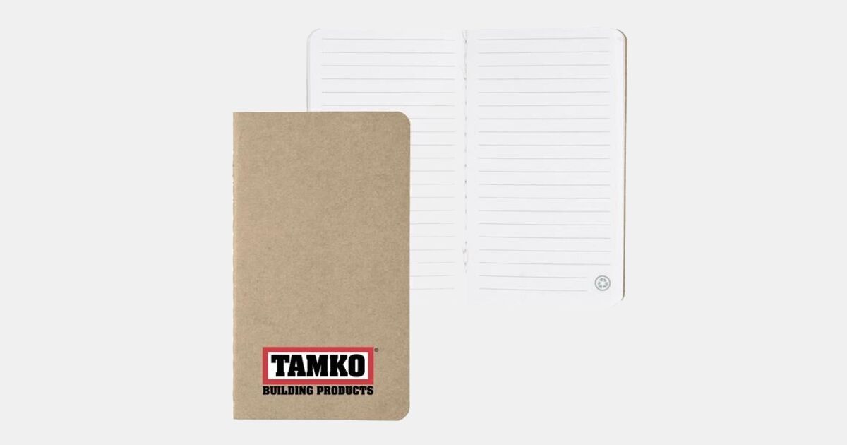 Eco Budget Mini Notebook with your logo | ImprintLogo.com
