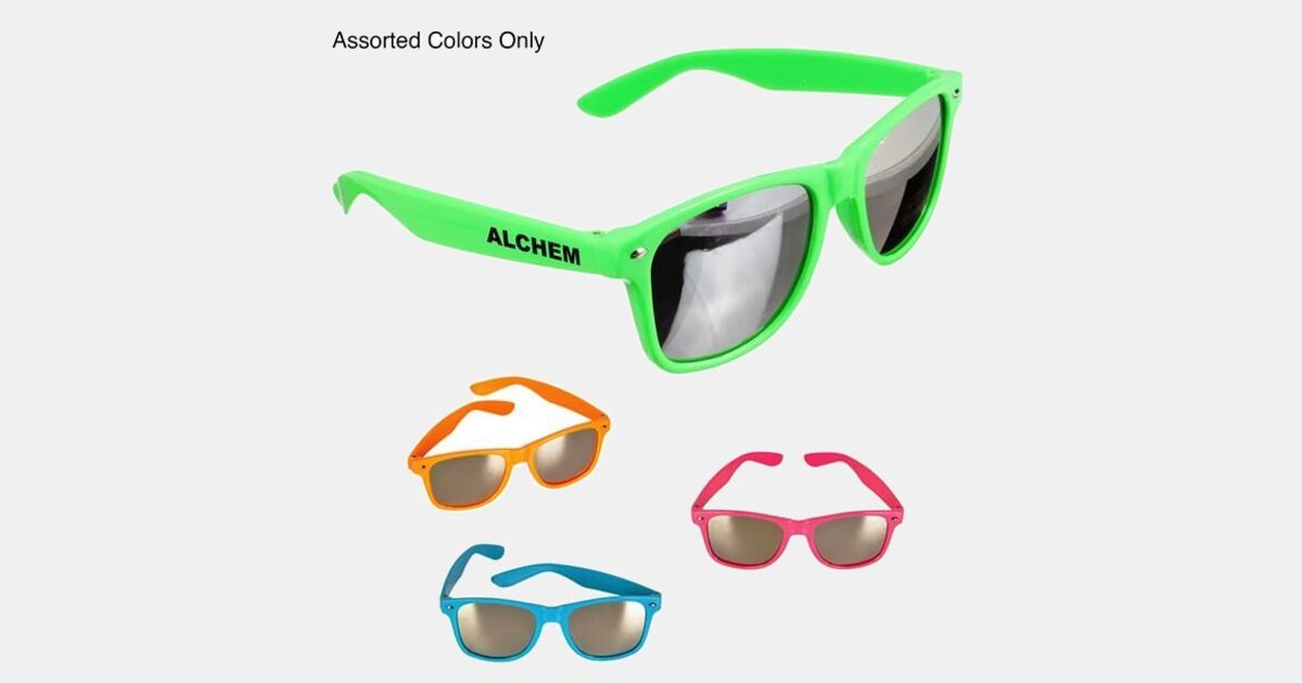 Custom Imprinted Mirrored Sunglasses with your logo | ImprintLogo.com