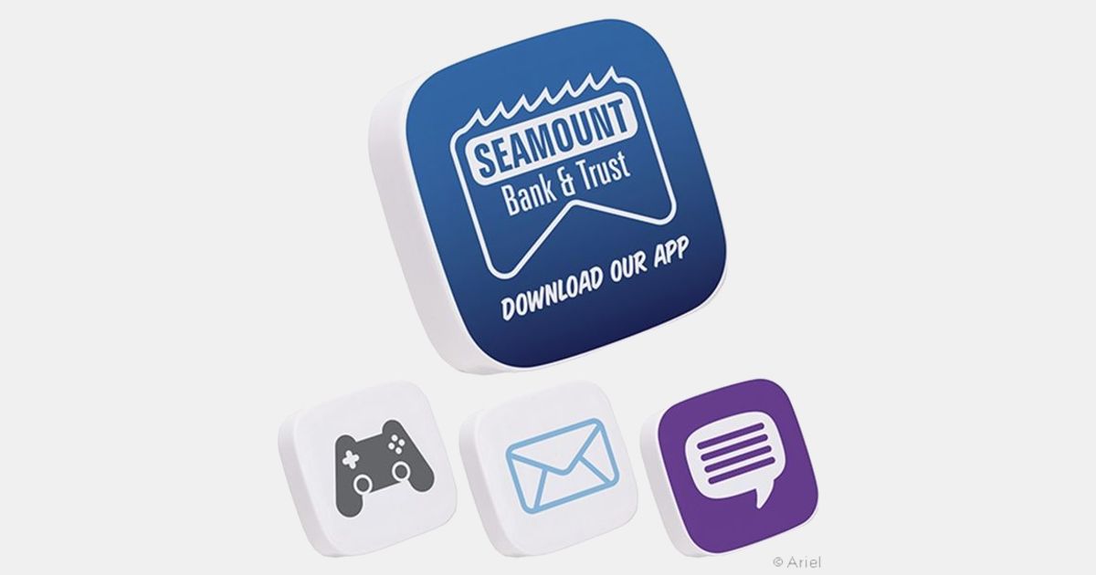 Custom Mobile App Icon Stress Reliever with your logo | ImprintLogo.com