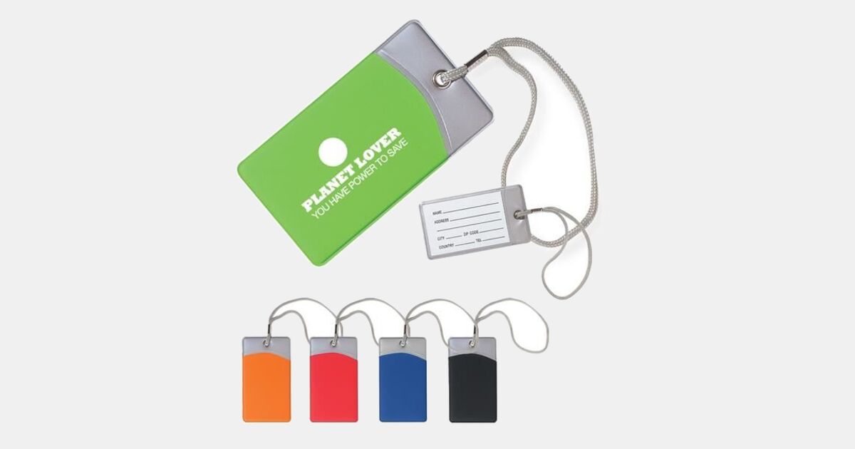 Mod Luggage Tag with your logo | ImprintLogo.com