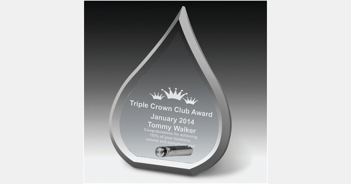 Modern Flame Award - Laser with your logo | ImprintLogo.com