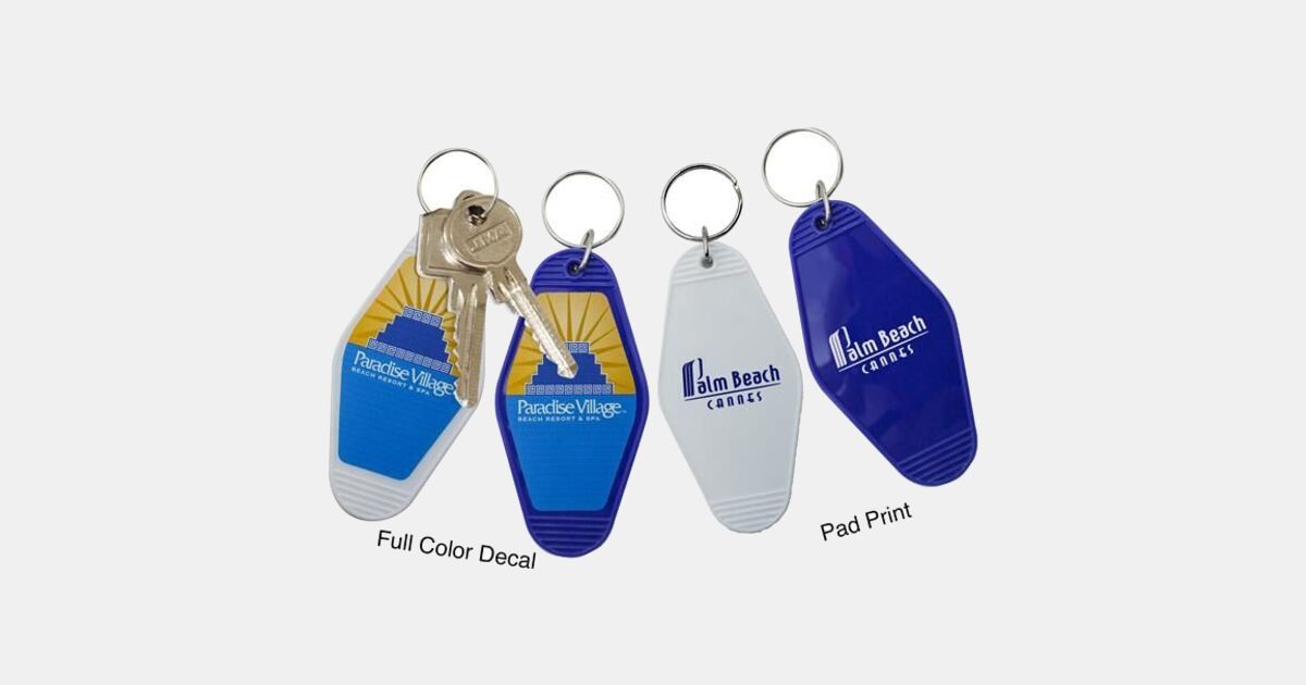 Motel Key Tag with your logo | ImprintLogo.com
