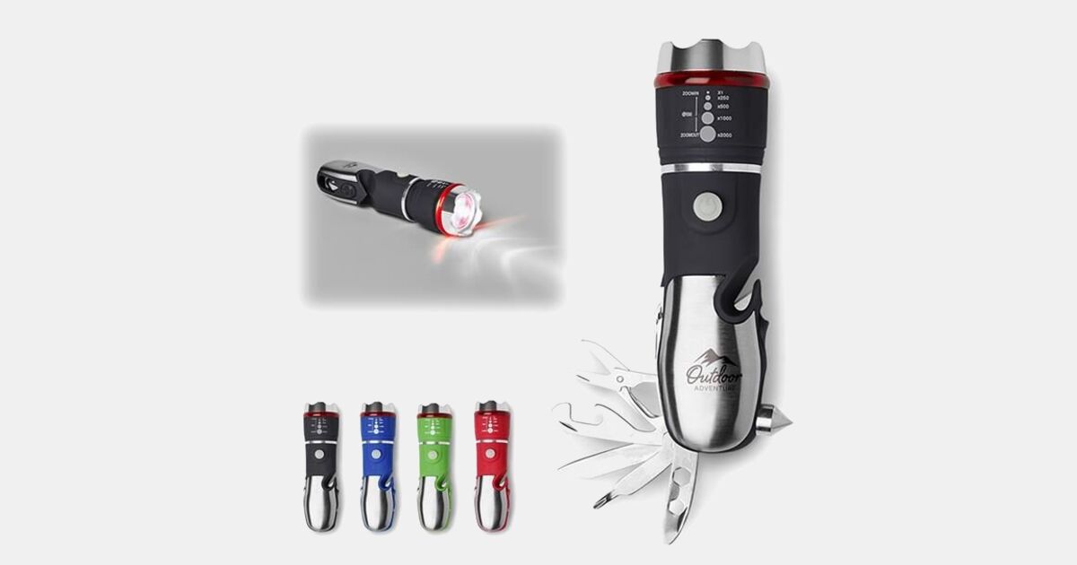 Promotional Multi Tool With Flash Light with your logo | ImprintLogo.com