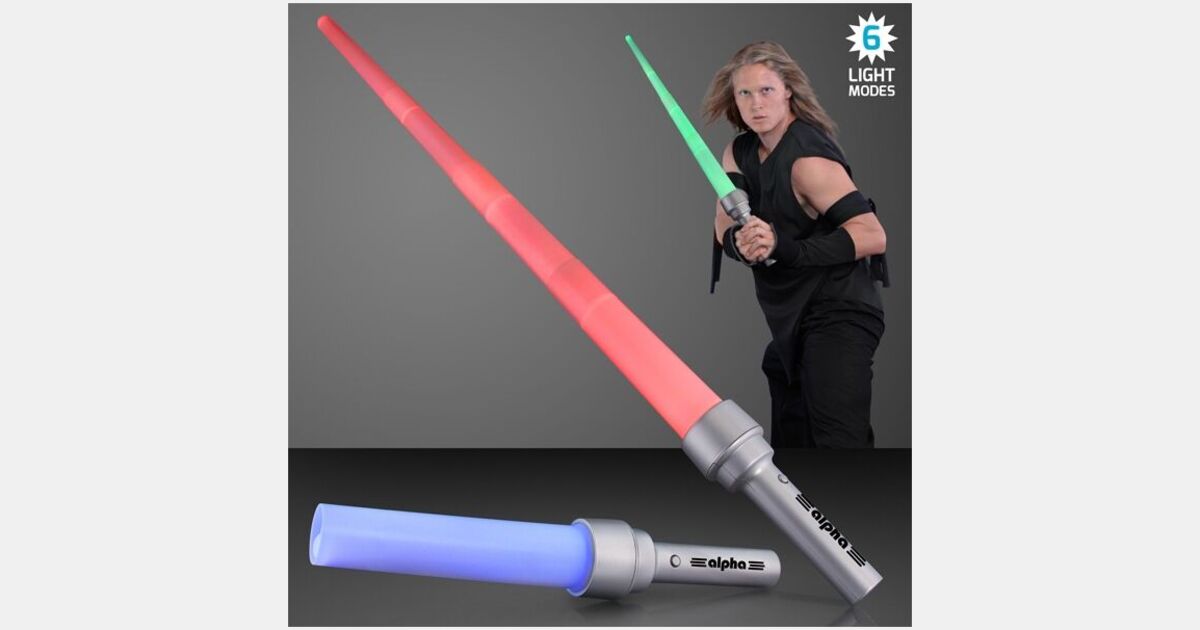 Multicolor LED Expandable Sword with your logo | ImprintLogo.com