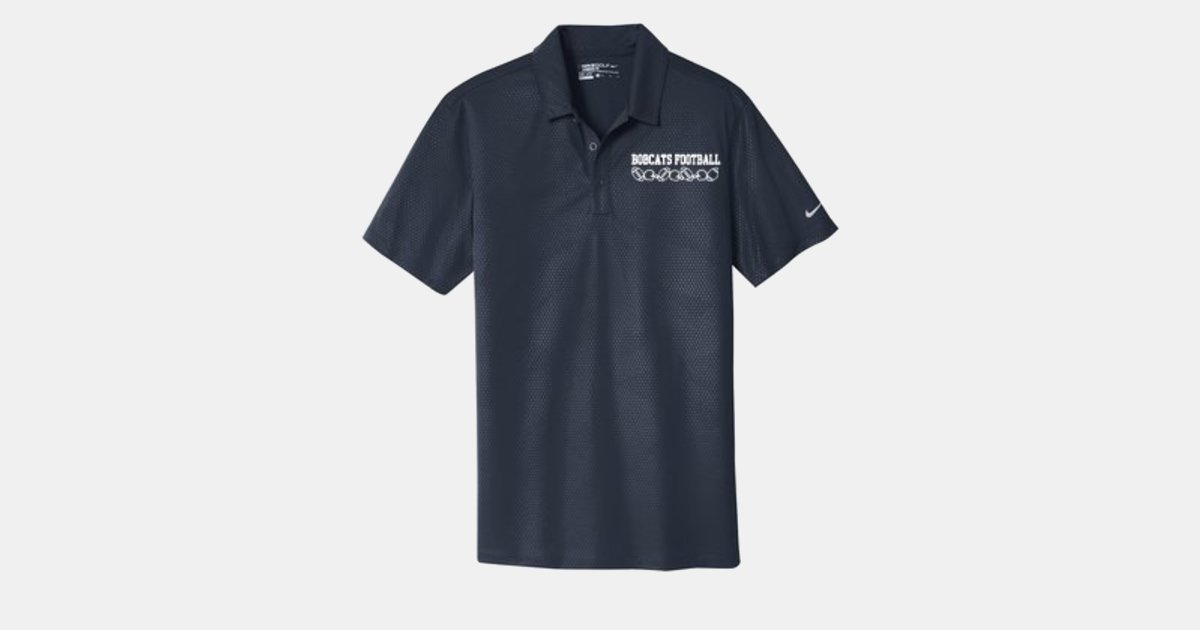 Custom Shirts Nike Golf Dri-FIT Embossed Tri-Blade Polo-Embroidered ...