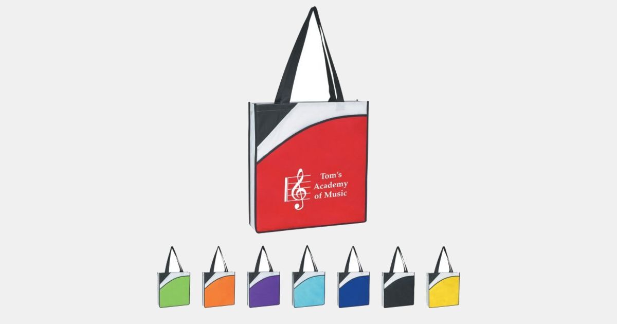 Imprinted Non-Woven Conference Tote Bag with your logo | ImprintLogo.com