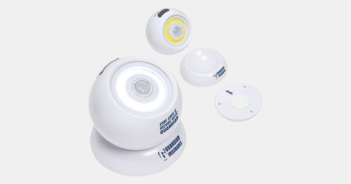 Marketing Orbit Swivel Beacon With Motion Detector with your logo ...