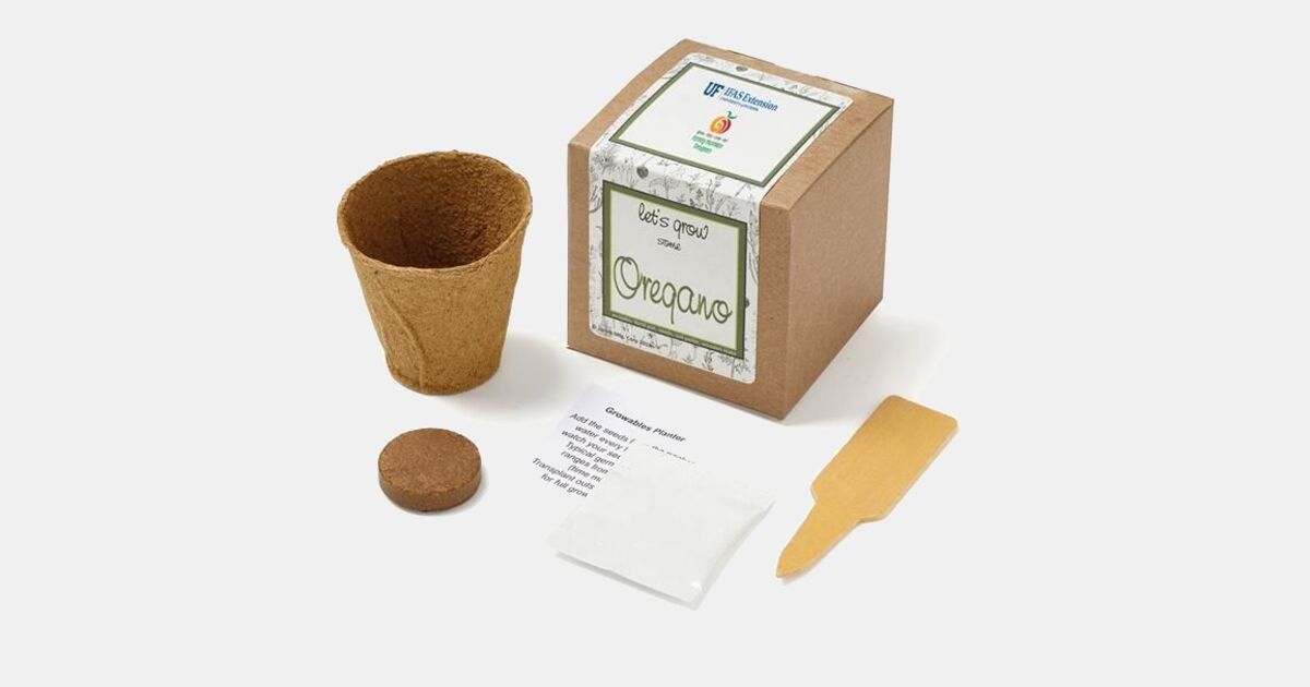 Oregano Seed Growable Planter Kit with your logo | ImprintLogo.com