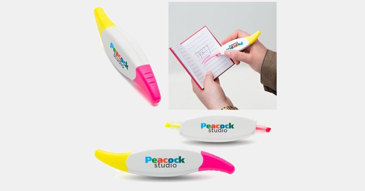 Custom Printed Outie Dual Highlighter with your logo | ImprintLogo.com