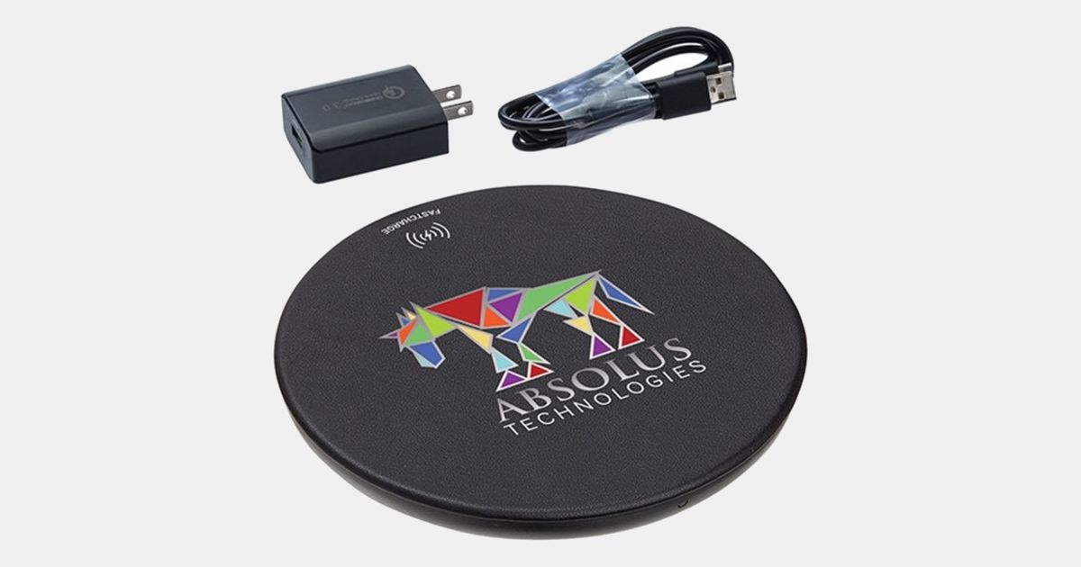 Custom Paragon 10w Fast Wireless Charger Wall Adapter Set with your ...