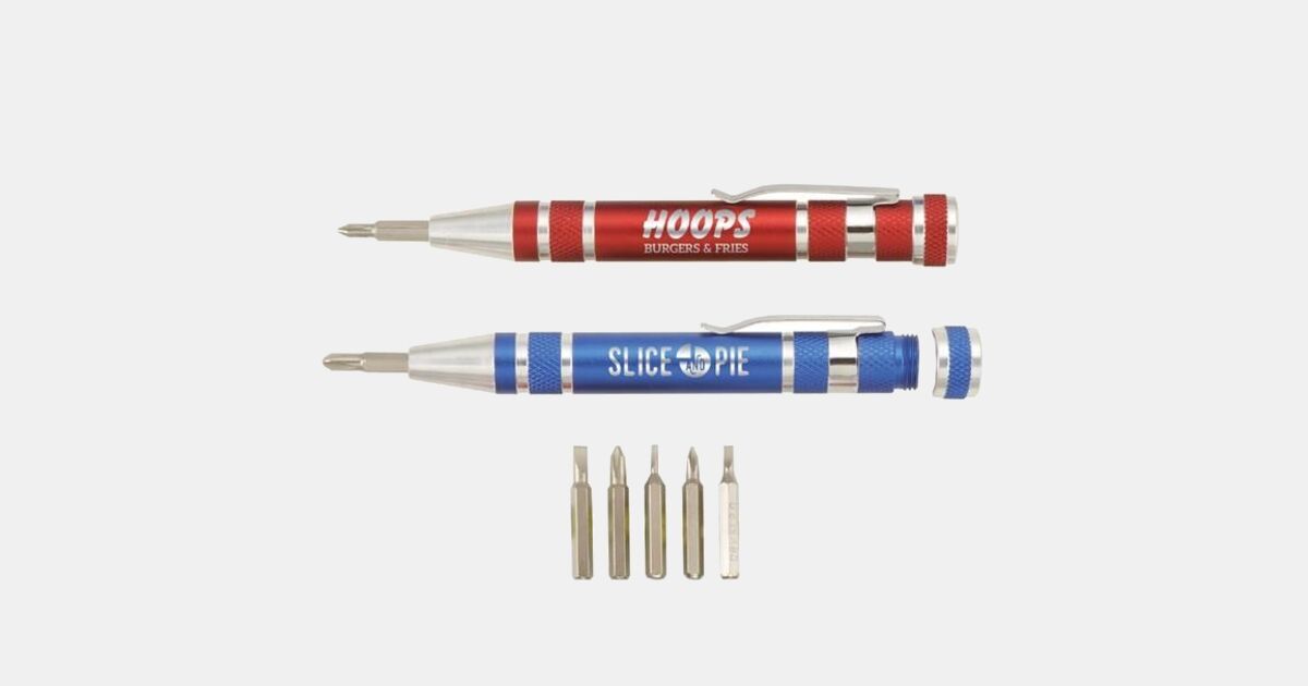 Performer - Laser Engraved - Multi-Head Screwdriver Set with your logo ...