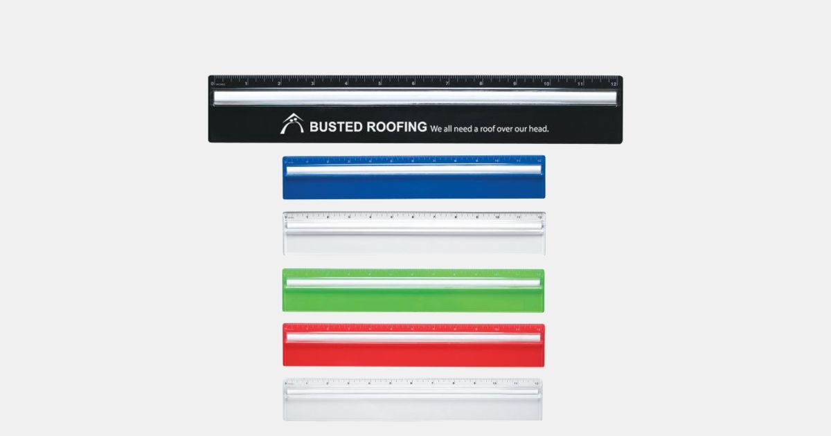Custom Printed Plastic 12" Ruler With Magnifying Glass with your logo ...