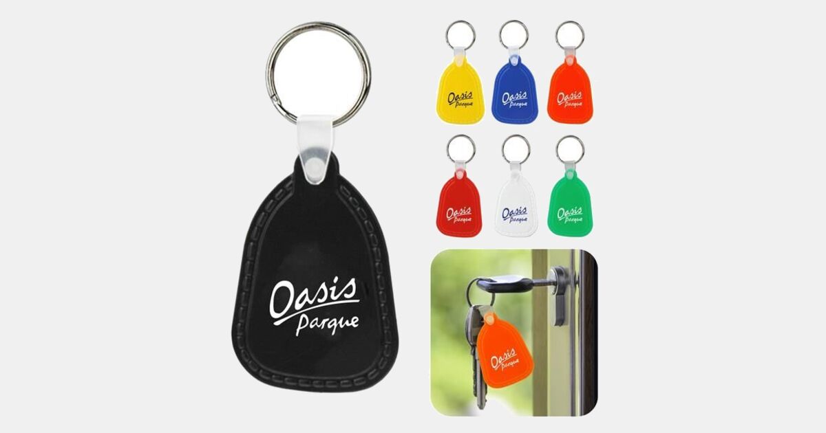 Plastic Key Tag with your logo | ImprintLogo.com