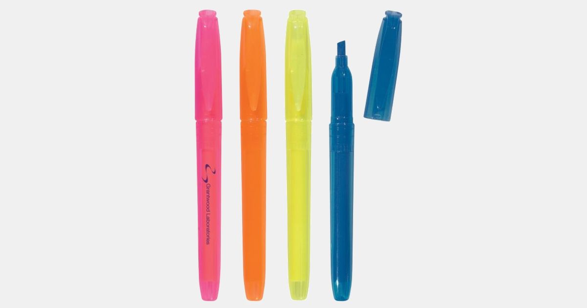 Custom Printed Pocket Highlighter with your logo | ImprintLogo.com
