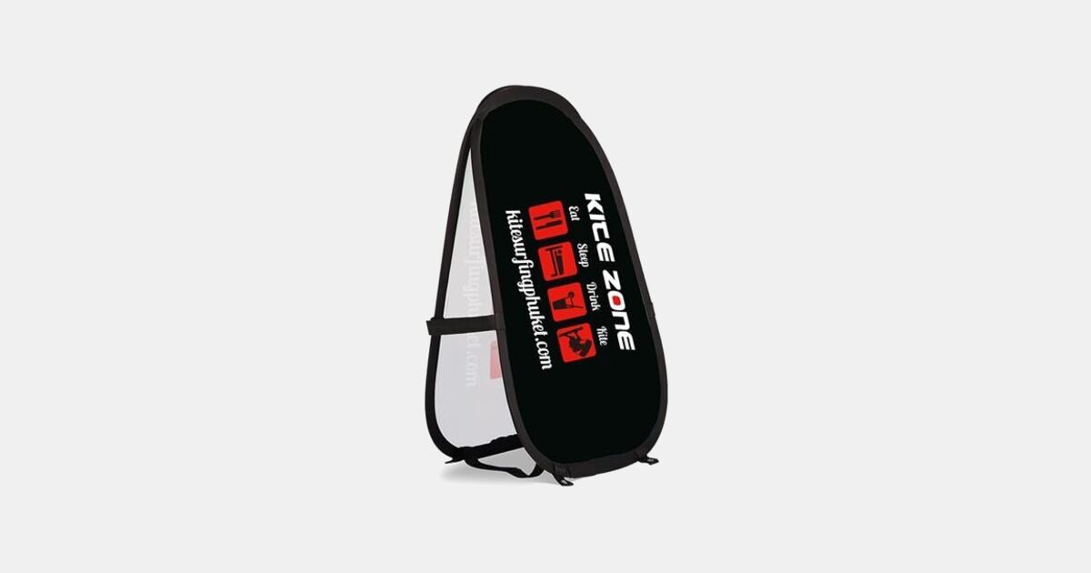 Custom Printed Pop Up A Frame - Vertical with your logo | ImprintLogo.com