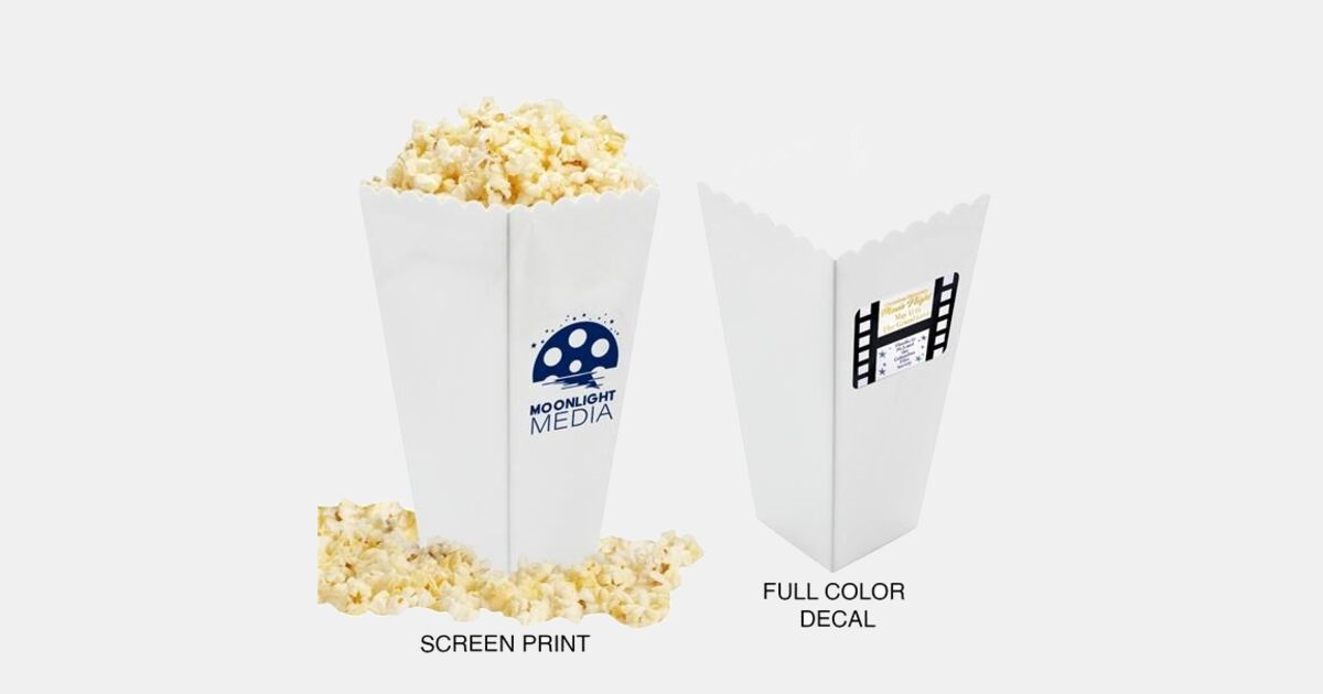 Popcorn Bucket with your logo | ImprintLogo.com