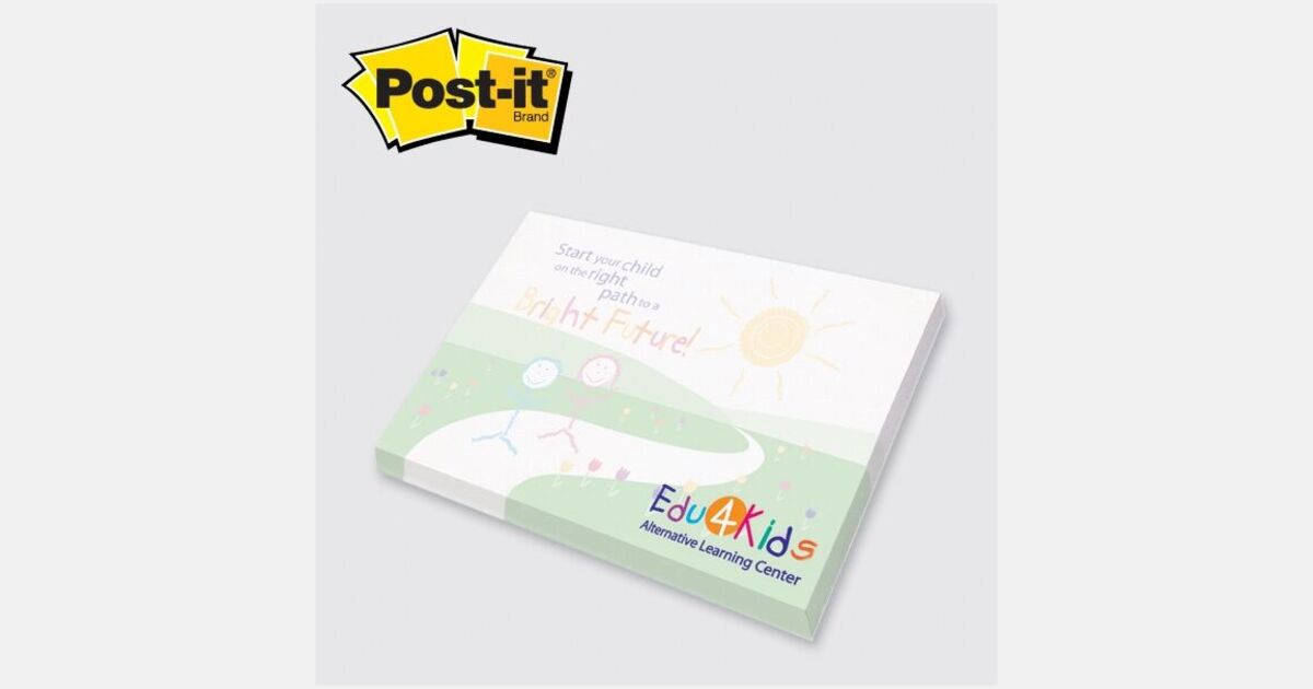 Post-it(R) Custom Printed Notepad - 3" x 4" with your logo ...