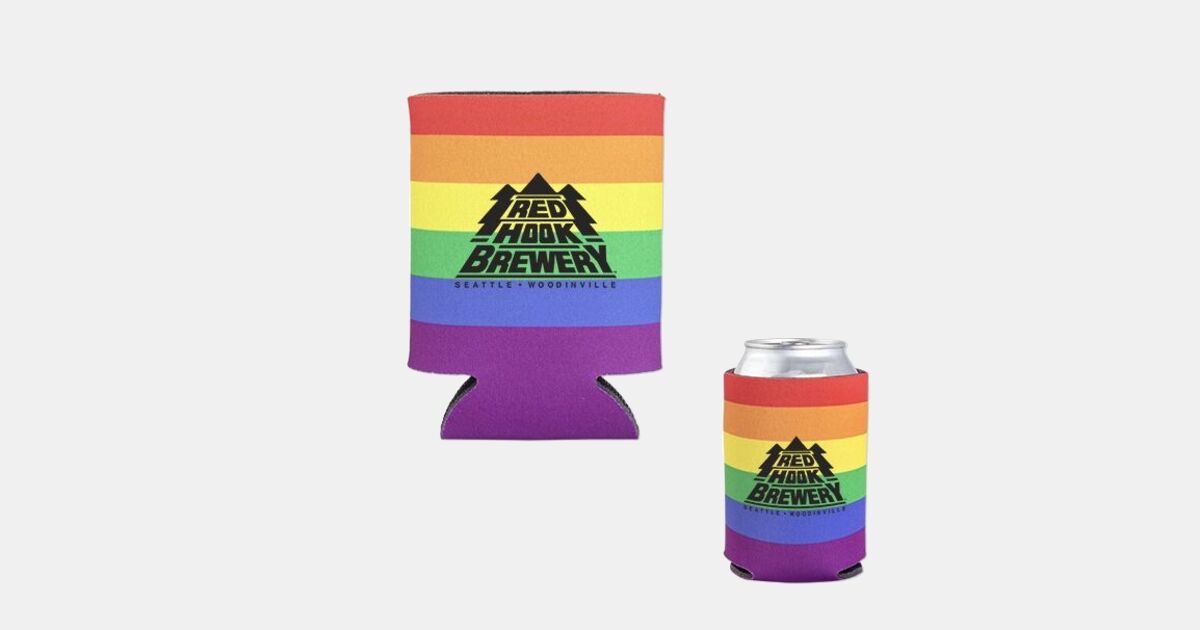 Pride Can Cooler with your logo | ImprintLogo.com