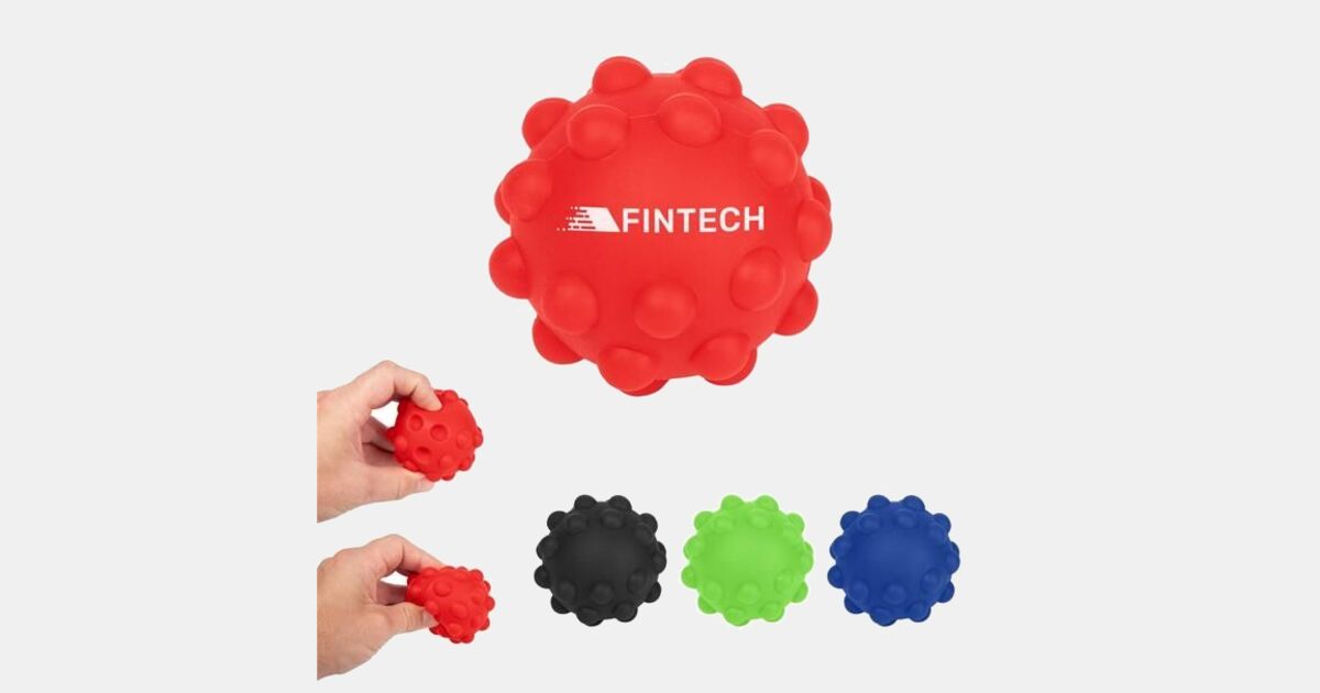 Custom Printed Push Pop Bouncing Ball with your logo | ImprintLogo.com