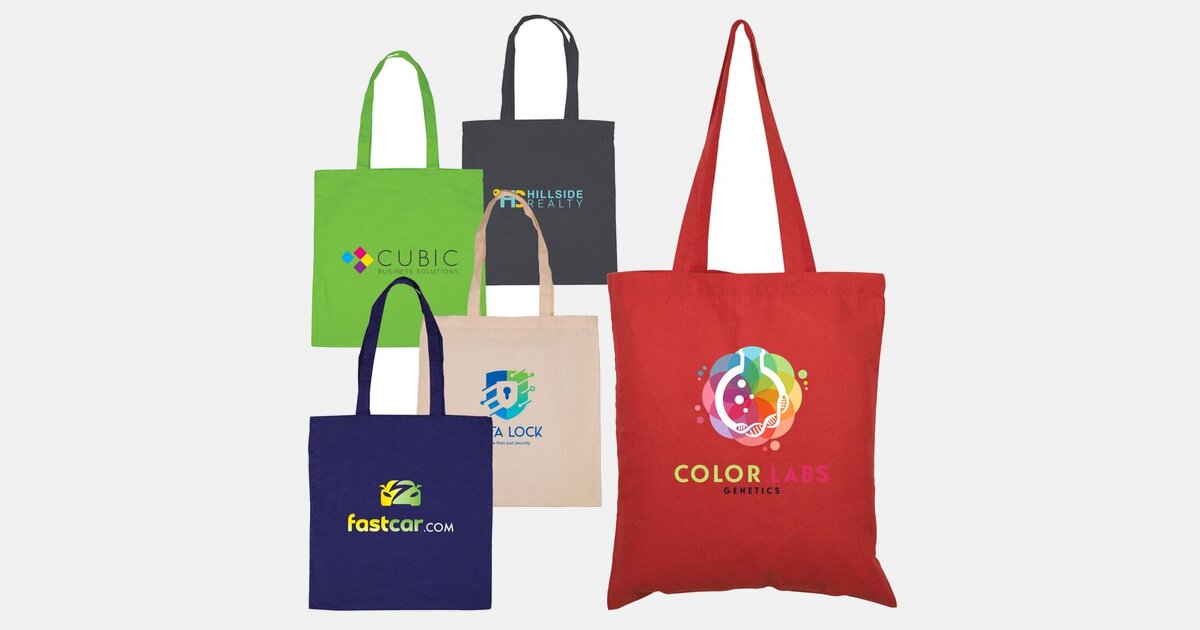 Quest - Cotton Tote Bag - Full Color with your logo | ImprintLogo.com