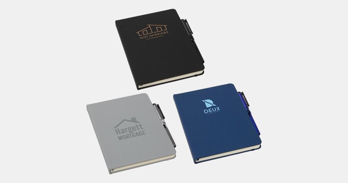 Marketing Quorum Soft Touch Journal With Matching Color Gel Pen with ...