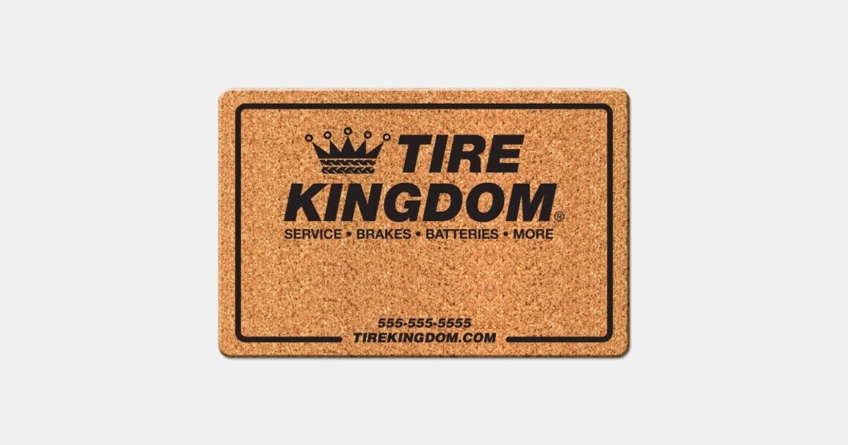 Custom Printed Rectangle Cork Counter Mat with your logo | ImprintLogo.com