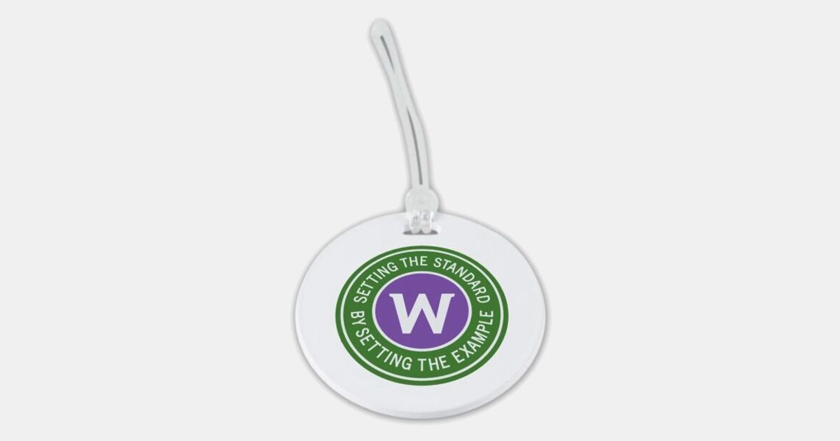 Round Luggage Tag USA Made with your logo | ImprintLogo.com
