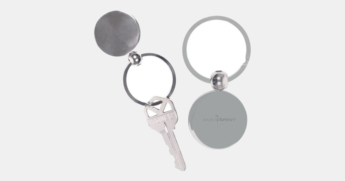 Key Chain Round Metal Custom Imprinted | ImprintLogo.com