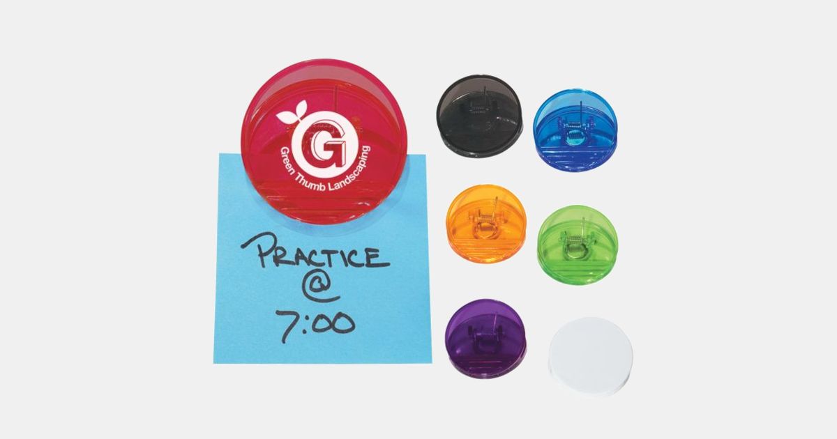 Custom Printed Round Shape Clip with your logo | ImprintLogo.com