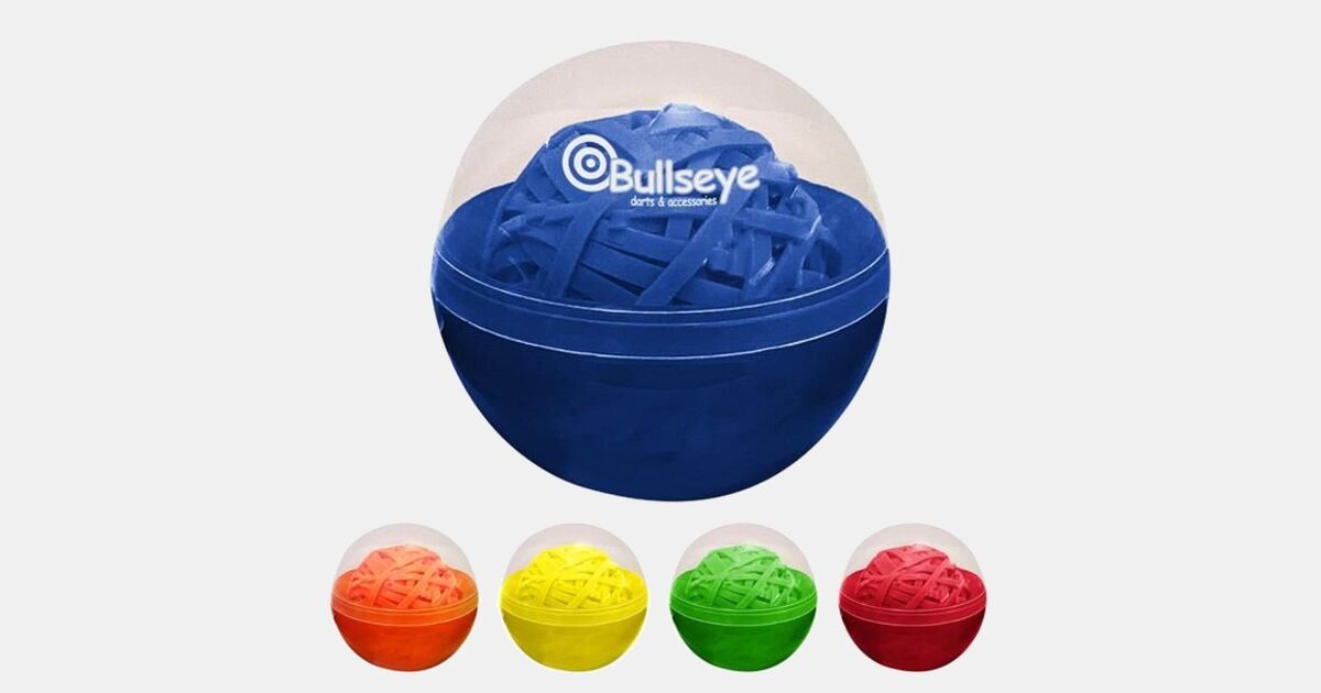 Custom Printed Rubber Band Ball In Case with your logo | ImprintLogo.com