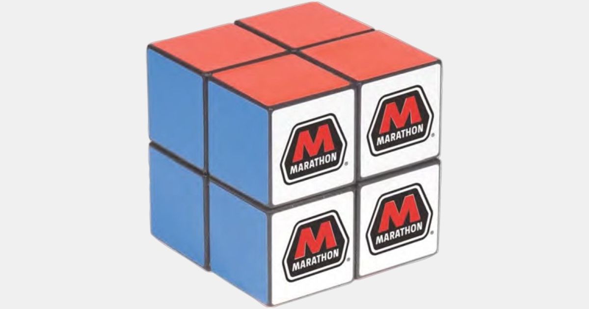 Imprinted Rubik's (R) 4-Panel Full Stock Cube with your logo ...