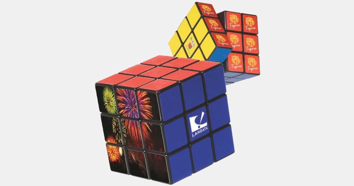 Imprinted Rubik's (R)cube - 9-Panel Full Stock Cube with your logo ...