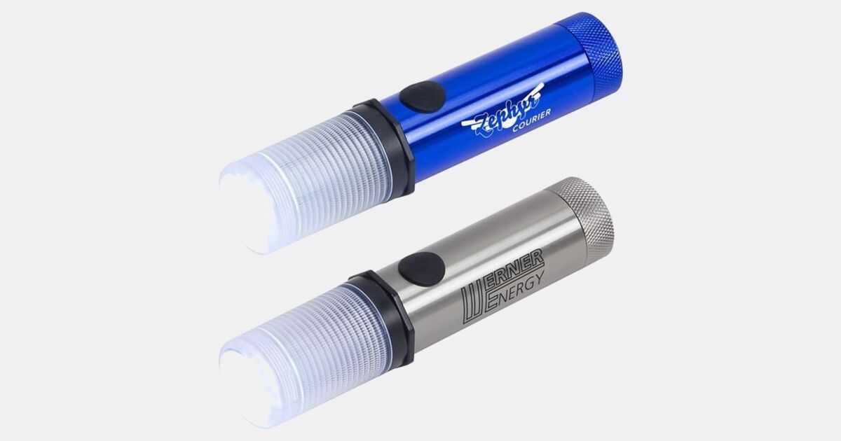 Marketing Safety Alert Emergency Torch with your logo | ImprintLogo.com