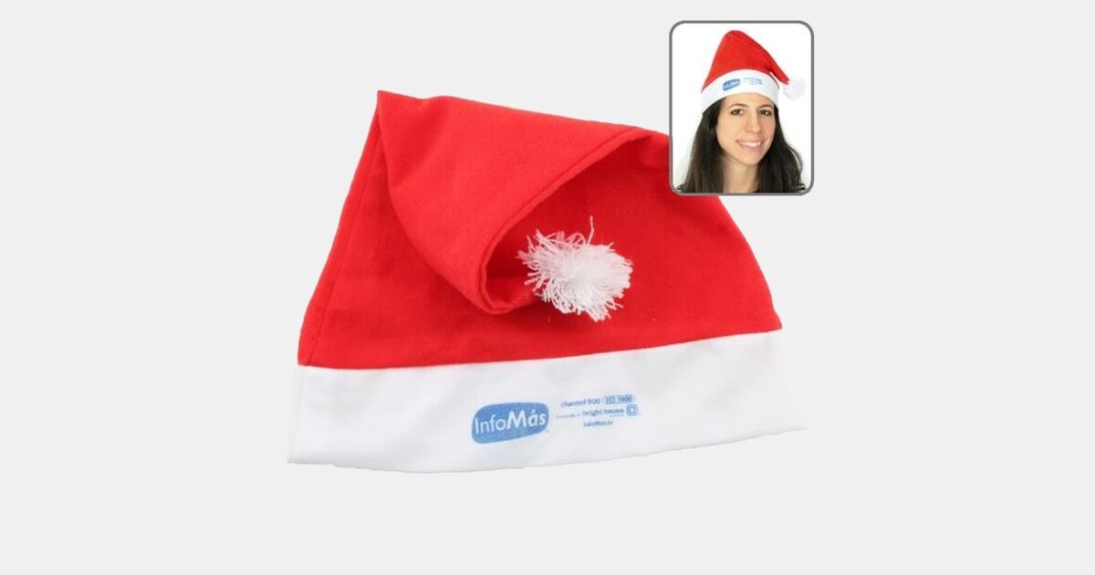 Santa Hat with your logo | ImprintLogo.com