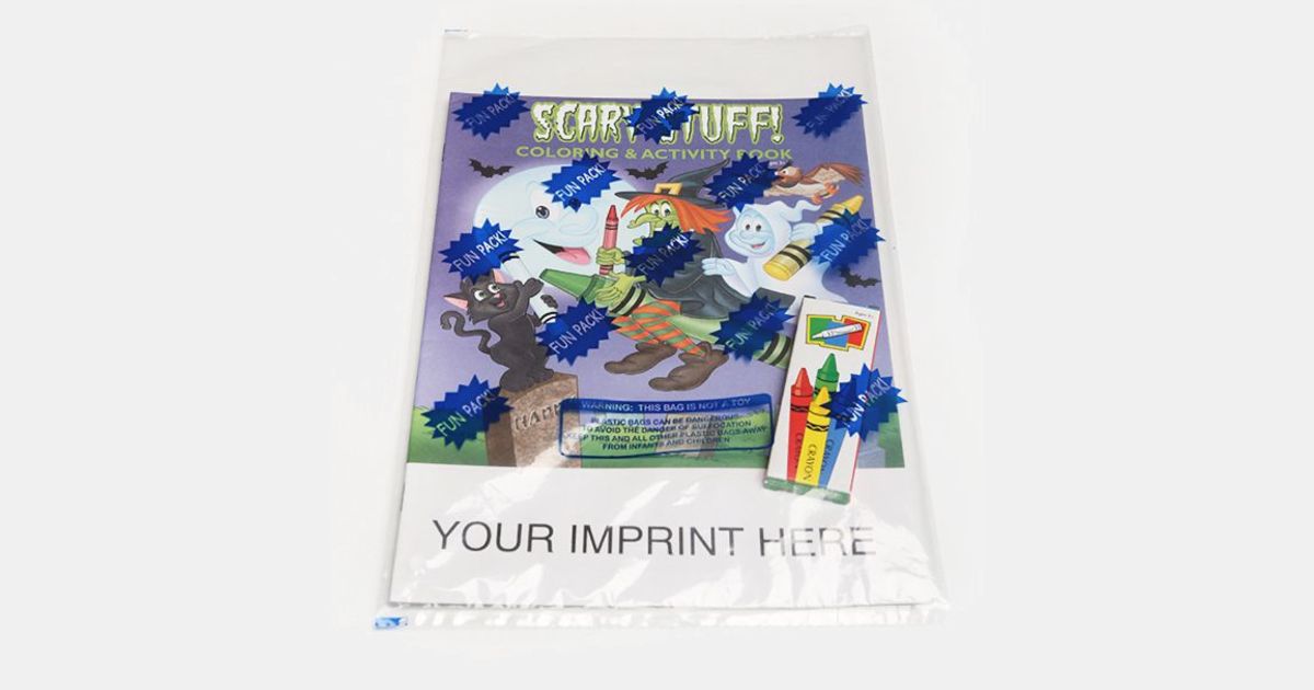 Scary Stuff Coloring Book Fun Pack USA Made with your logo ...