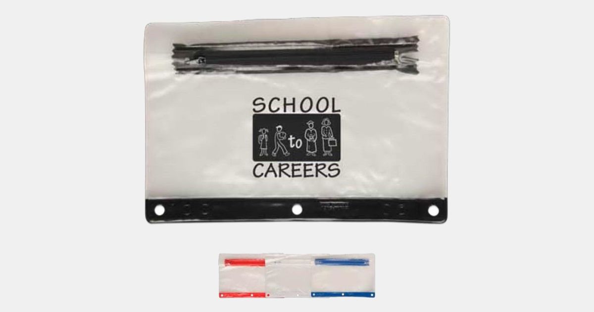 Custom Printed School Pouch with your logo | ImprintLogo.com