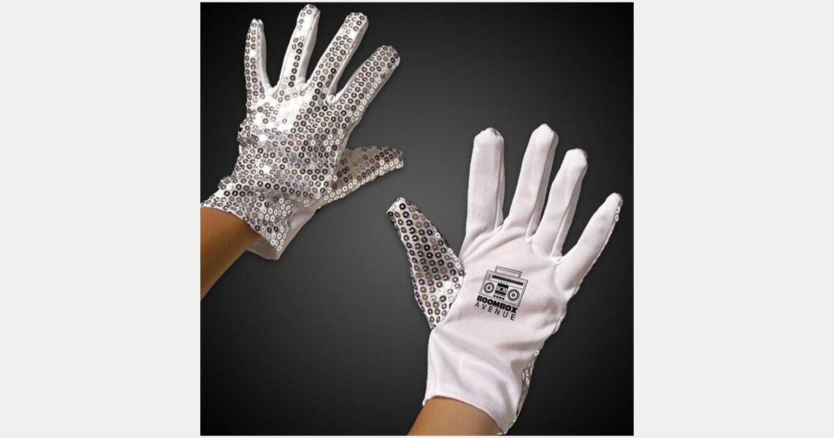 Custom Printed Sequin Glove with your logo | ImprintLogo.com
