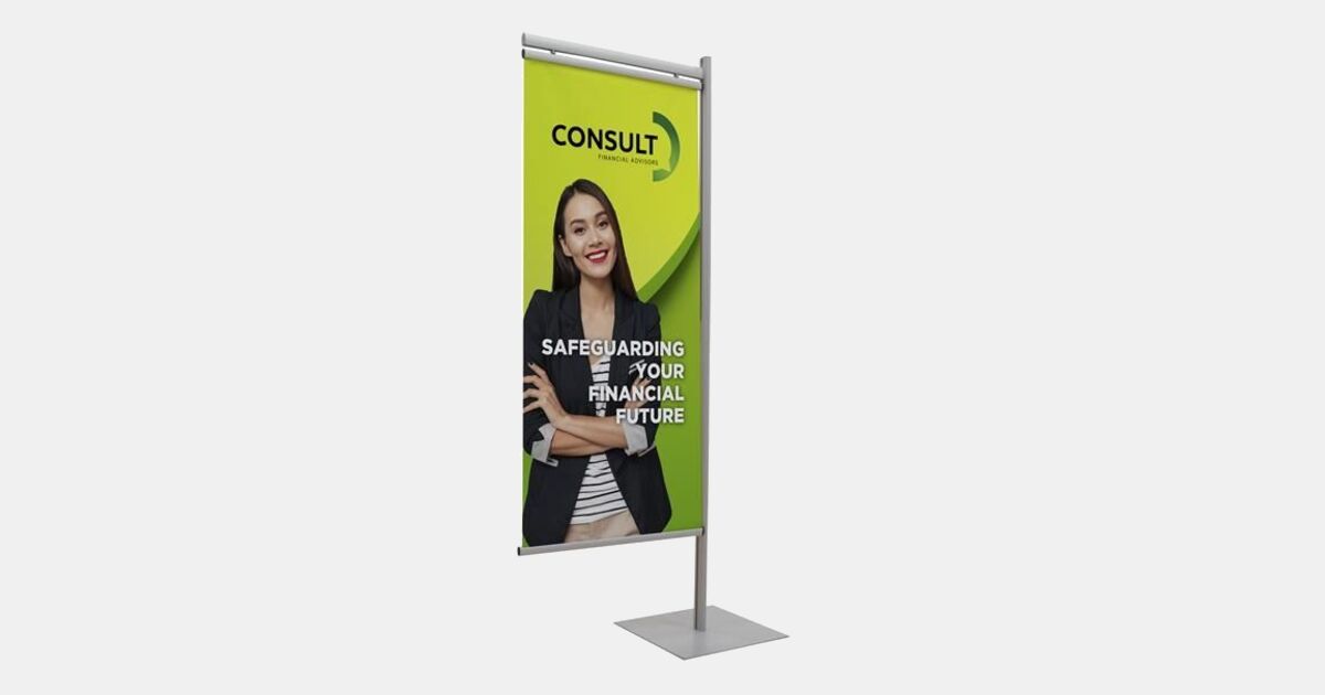 Side Snap Banner Display Kit with your logo | ImprintLogo.com