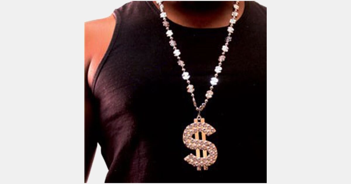 Silver $ Sign Beads with your logo | ImprintLogo.com