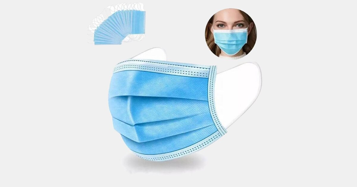 Single Use Medical Face Mask with your logo | ImprintLogo.com
