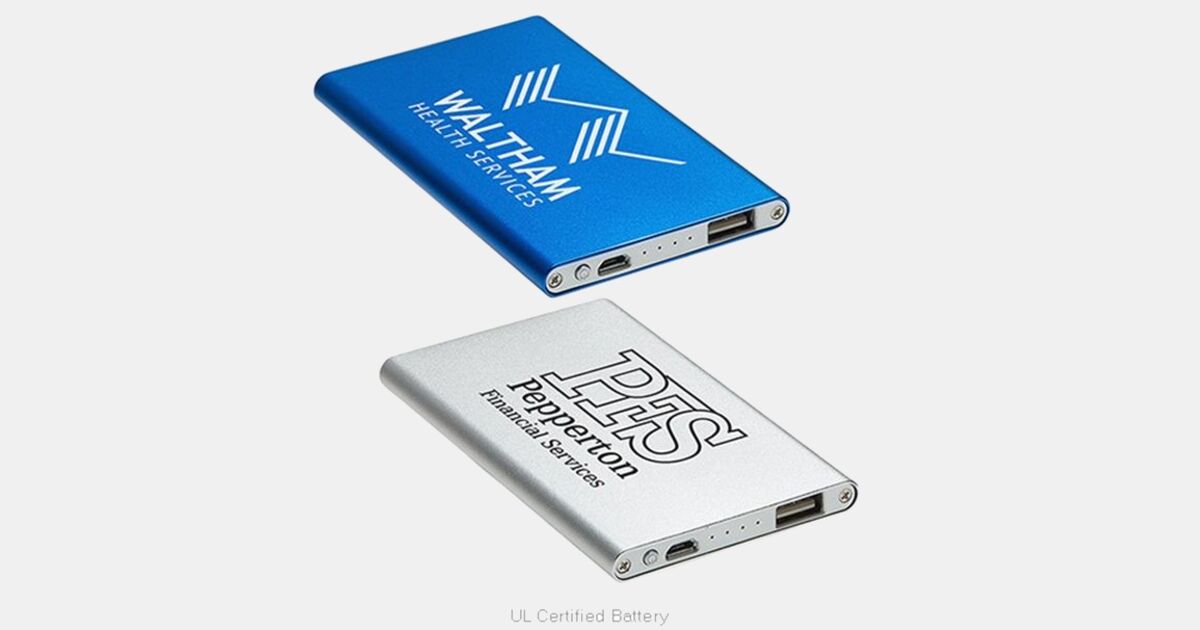 Custom Sleek Design - 2000mAh Aluminum Power Bank with your logo ...