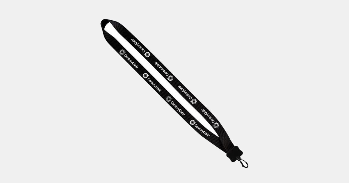 Custom Printed Nylon Lanyard 3/4 inch with Plastic Clamshell with your ...