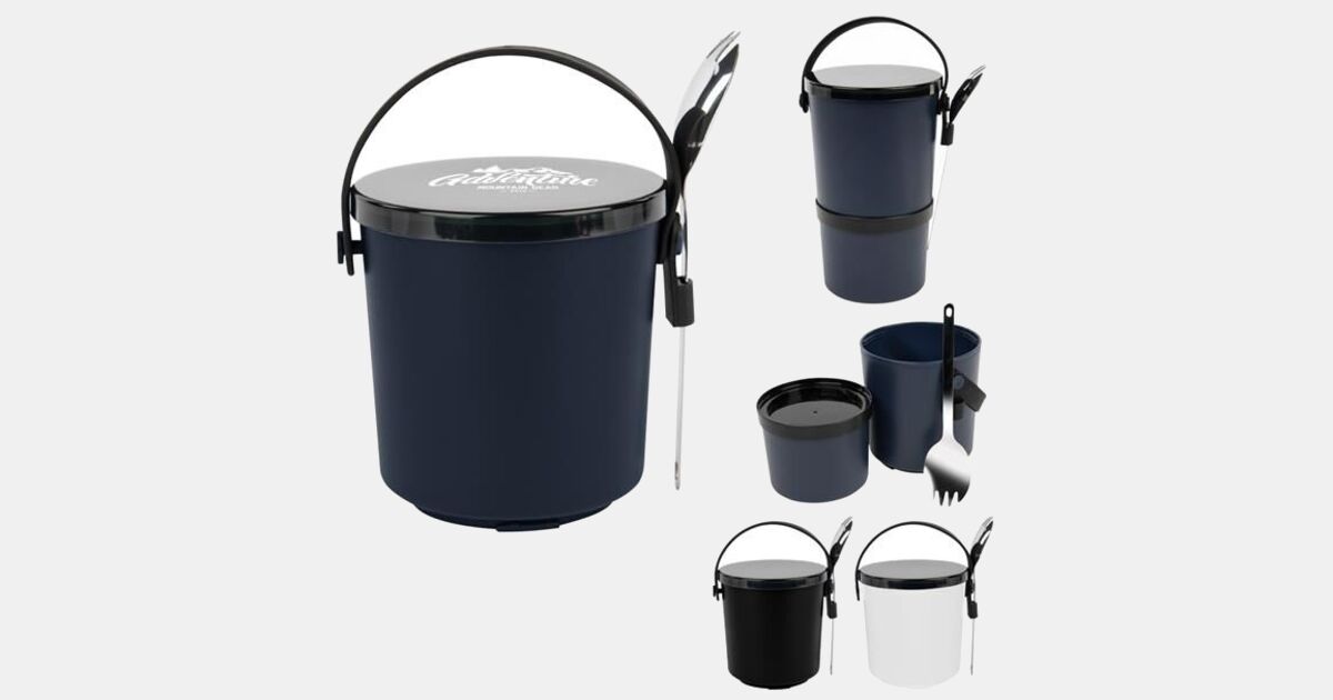 Snack Stack 30 Oz. Food Container with your logo | ImprintLogo.com