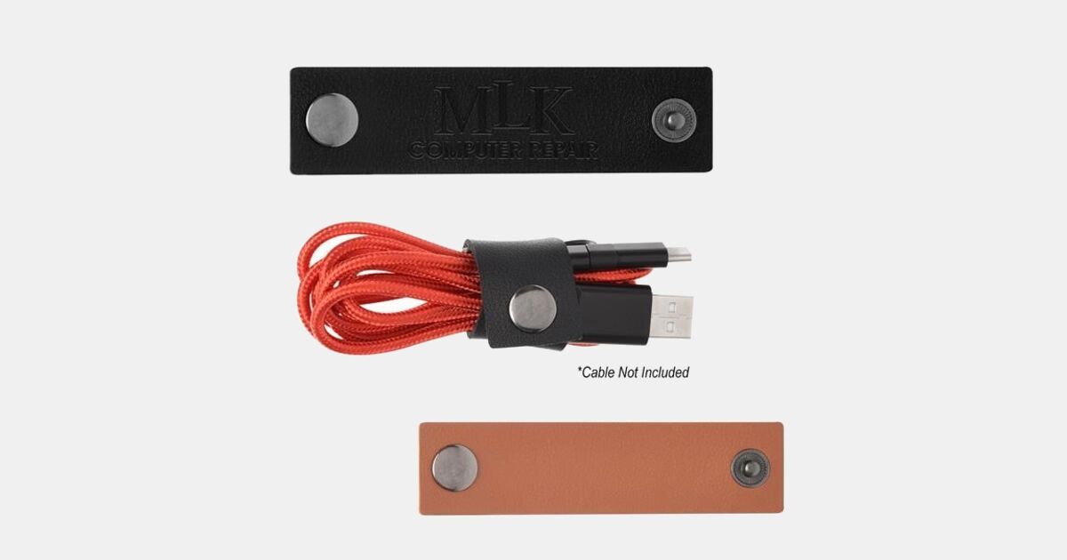 Custom Printed Snap Cable Wrap with your logo | ImprintLogo.com