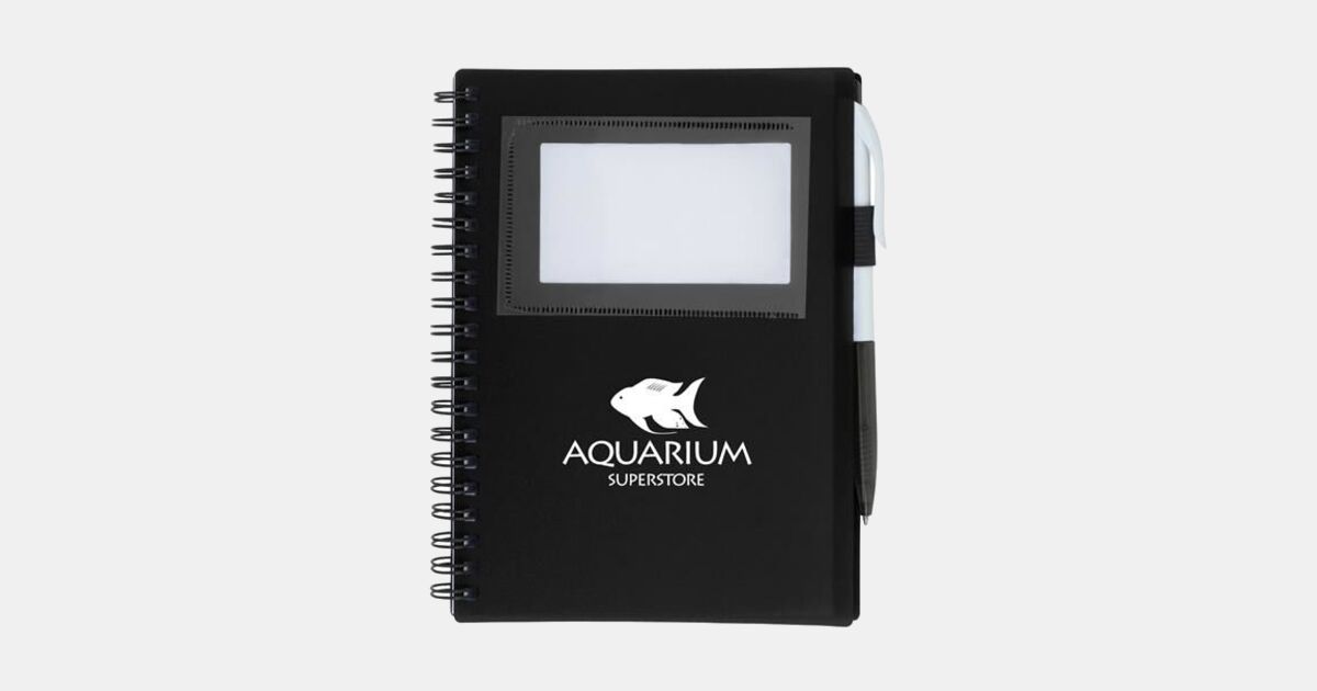 Spiral Notebook With ID Window with your logo | ImprintLogo.com