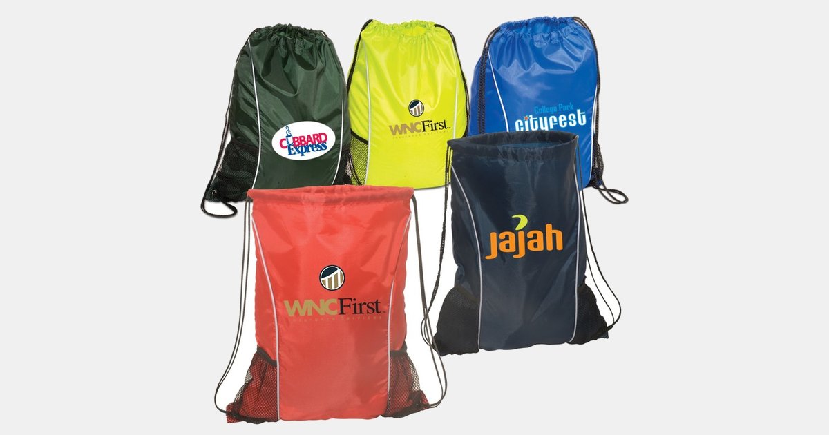 Custom Sportsman String-A-Sling Backpack with your logo | ImprintLogo.com