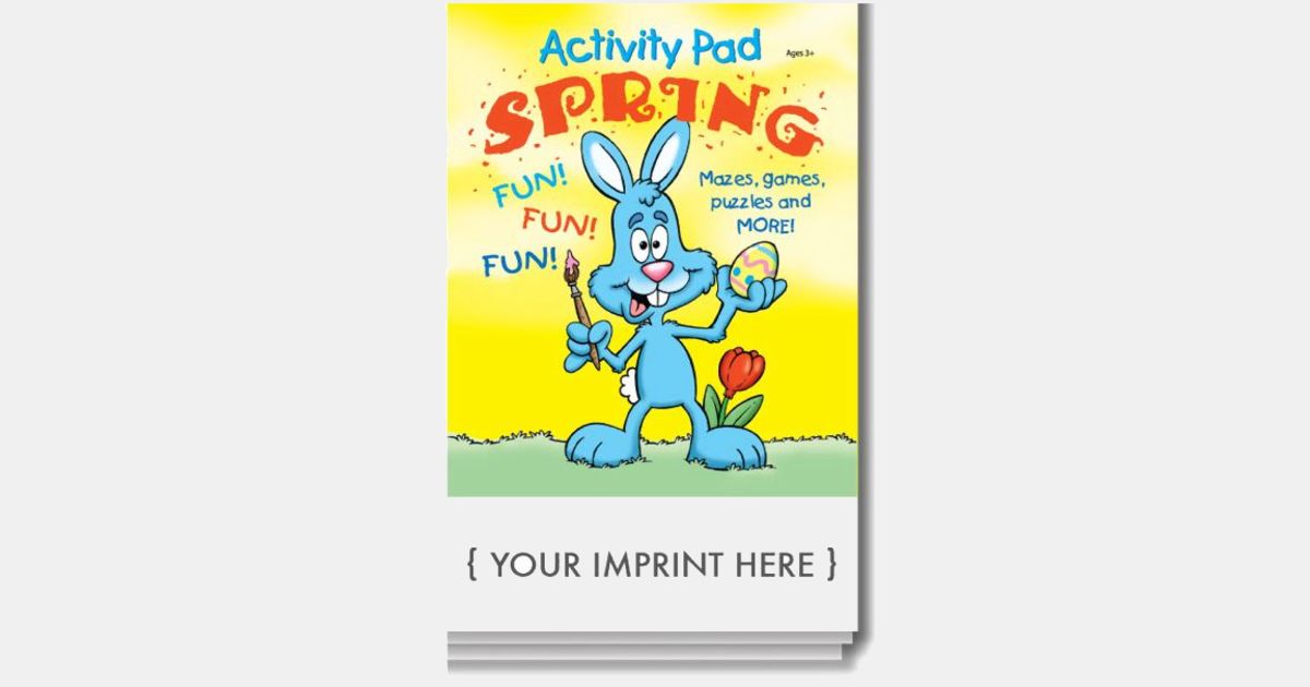 Spring Activity Pad USA Made with your logo | ImprintLogo.com