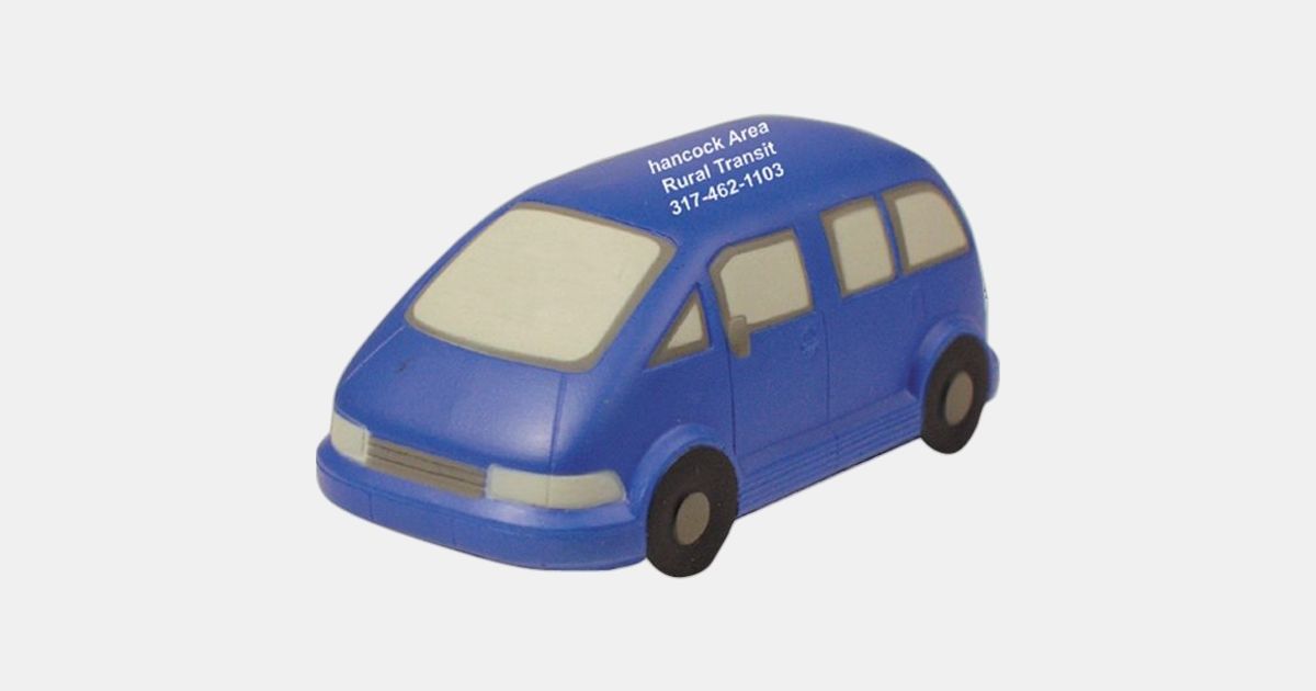 Imprinted Squeezies Mini Van Stress Reliever with your logo ...