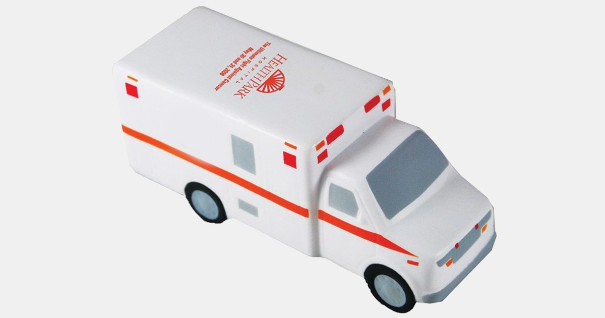 Custom Squeezies (R) Ambulance Stress Reliever with your logo ...