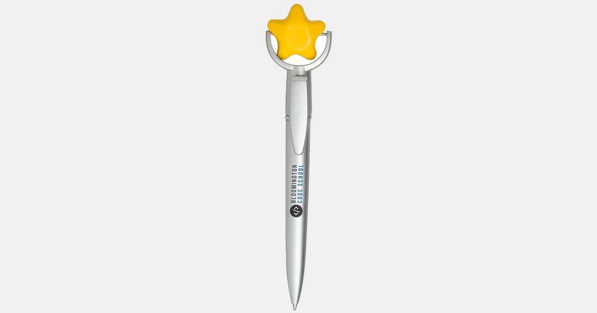 Custom Squeezies (R) Star Top Pens with your logo | ImprintLogo.com